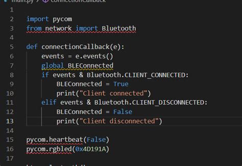 can t manage to get this to work for use on my lopy4 pymakr can it