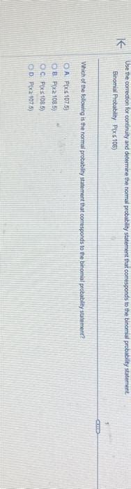 Use The Correction For Continuity And Determine The