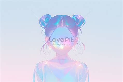 Cute Double Bun Girl Illustration Image Picture Free Download 601713794