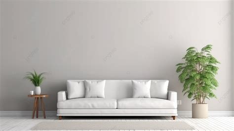 복사공간을 위한 빈 벽이 있는 넓은 거실에 있는 흰색 소파의 3d 렌더링 호화로운 벽 현대 벽 벽 장식 배경 일러스트 및 사진 무료 다운로드 Pngtree