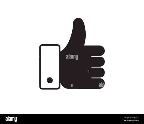 Like Button Hand Icon Vector Stock Vector Image And Art Alamy