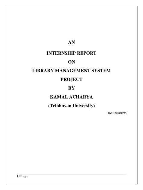 Library Management System Project Report Ii Pdf Microsoft Sql Server Databases