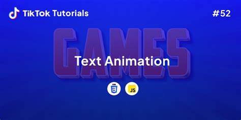 Tiktok Tutorial 52 How To Create A Text Animation In Css And Javascript