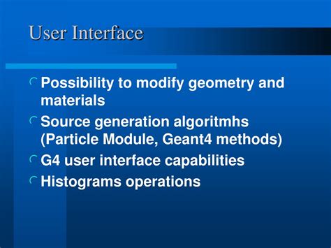 Ppt Geant4 Application To X And Gamma Ray Telescopes Powerpoint Presentation Id334881