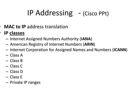 PPT TCP IP Addressing Subnetting PowerPoint Presentation Free Download ID