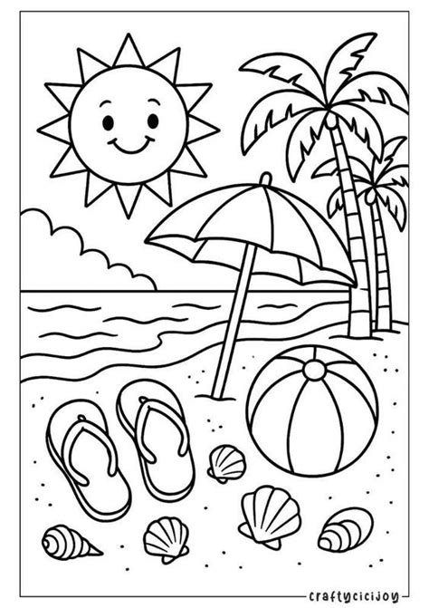 Summer Coloring Sheets 100 Free Printable Pdf To Enjoy The Sunshine