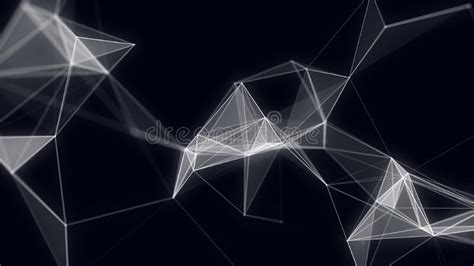 Business Futuristic Backdrop Network Connection Structure Cyberspace With Moving Particles