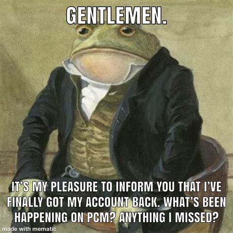 Its Good To Be Back What Did I Miss R Politicalcompassmemes Colonel Toad Know Your Meme