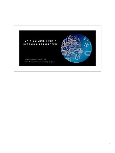 Data Science From A Research Perspective Pdf Data Science Statistical Classification