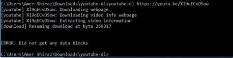Youtube Dl Problem VideoHelp Forum