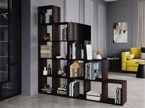 Стеллаж горка для зонирования комнаты Drevogoods для дома и офиса двусторонний напольный