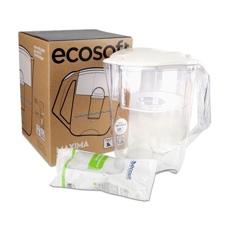 Фільтр глечик для води Ecosoft Maxima Перлинний 5 л — купити на Eva Ua гіпермаркет краси