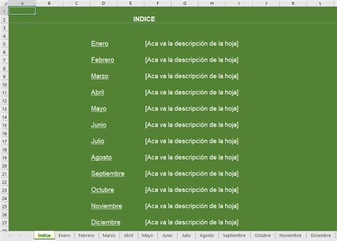 Crear un índice de todas las hojas con macros Practica y Aprende
