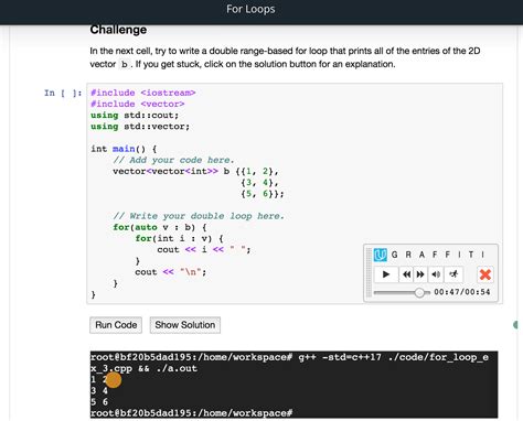 Jupyter Graffiti Interactive Screencasts In C Nanodegree Program
