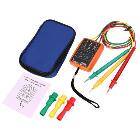 New Sm852b 3 Phase Rotation Tester Digital Phase Indicator Detector Led Buzzer Phase Sequence