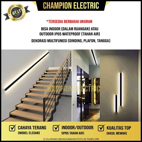 Jual Lampu Tangga Led Step Light Panjang Linear Lampu Hias Dinding Shopee Indonesia