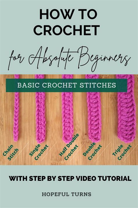 Best 13 How To Crochet For Absolute Beginners Basic Crochet Stitches