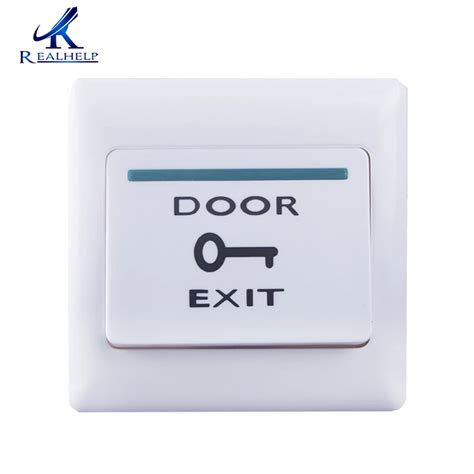 For Proximity Access Control System White Push Exit Button Door Exit
