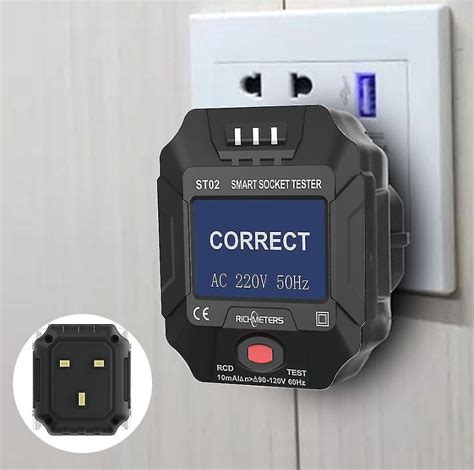 St02 Socket Tester On Plug Wall Socket Tester Check Plug Tester For