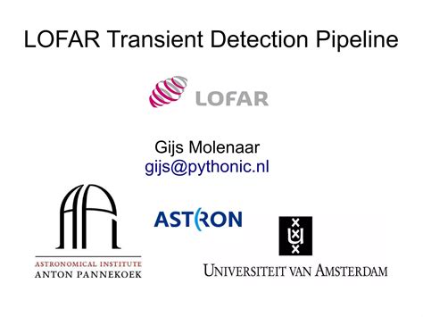 Lofar Finding Transients In The Radio Spectrum Ppt