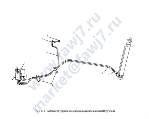 Механизм управления опрокидыванием кабины Iручной Faw J6 100 высокое качество