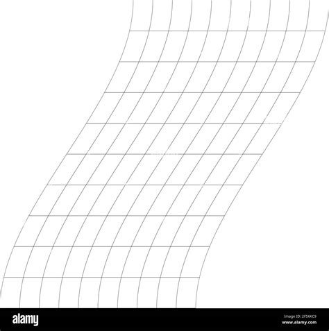 Grid Mesh With Deform Distort Effect Abstract Vector Element — Stock