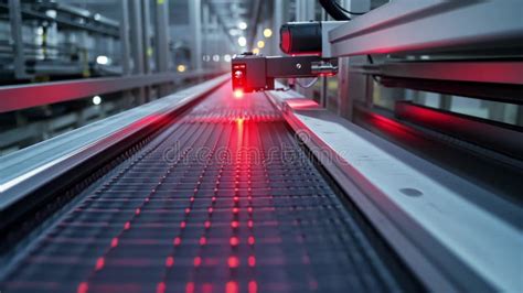 Laser Scanner Inspecting Products On Conveyor Belt In Factory Stock Video Video Of Quality