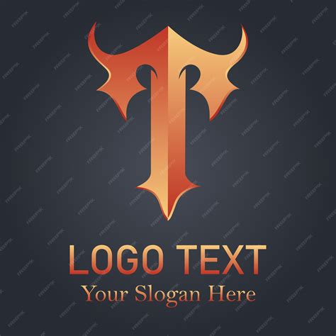 검은색 배경에 현대적인 글 T 아이콘 로고 디자인 터 프리미엄 벡터