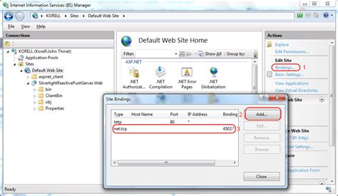 Wcf Nettcp Avec Silverlight Et Iis John Thiriet