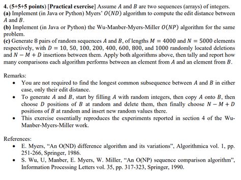Solved Points Practical Exercise Assume A And B Chegg Com