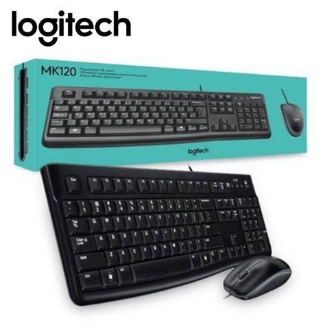 Kit Teclado Y Mouse Logitech Mk120 Usb Negro Computex