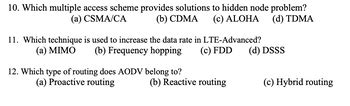 Answered 10 Which Multiple Access Scheme Provides Solutions To Hidden