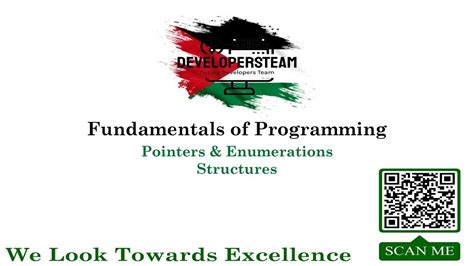 Fundamentals Of Programming With C Camp 007 Pointers And Enumerations And Structures Youtube