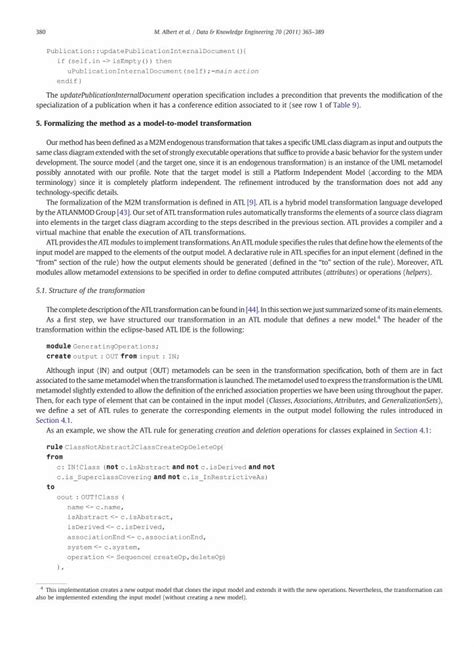 Pdf Generating Operation Specifications From Uml Class Diagrams A