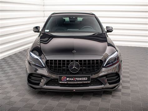 Front Splitter V1 Mercedes Benz C Amg Line Sedan Coupe Estate W205