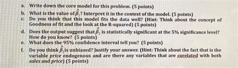 Solved Bivariate Ols Stata Output Analysis Suppose Your