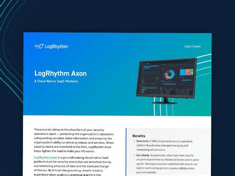 Christopher Omalley On Linkedin Logrhythm Axon Data Sheet