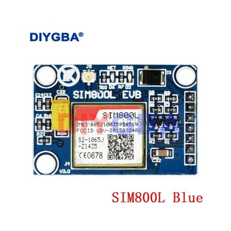 Sim800l Blue Gprs Gsm Module Micro Sim Card Core Board Quad Band Ttl