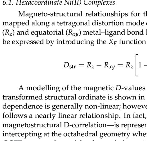 Calculated Magnetic D Values Exact Multiplet Splitting With Gcft For Download Scientific