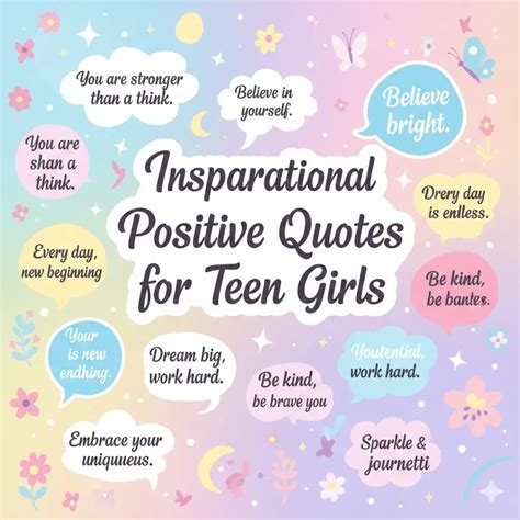 200 Positive Quotes For Teen Girls To Inspire And Empower