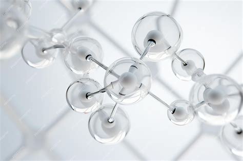 Premium Ai Image Abstract Molecules Design Atoms Background For Chemistry Science Generative Ai