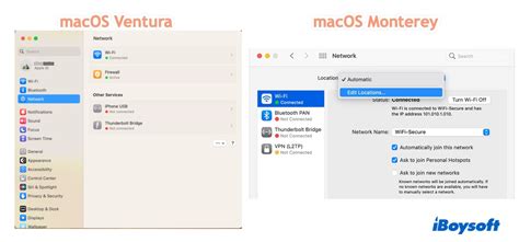 How To Add Remove Switch Network Locations On Macos Ventura