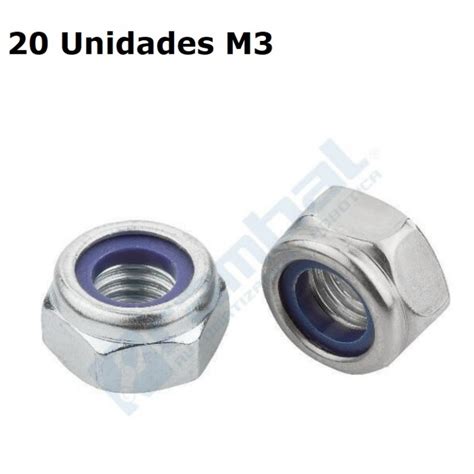 Tuerca M3 Autoblocante Seguridad 20uni