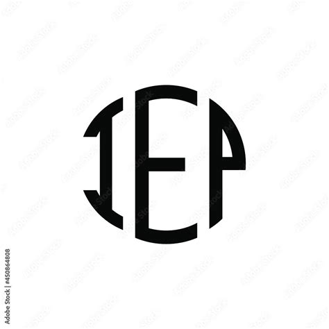 Iep Letter Logo Design Iep Modern Letter Logo With Black Background Iep Creative Letter Logo