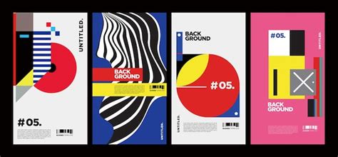 Premium Vector Cover And Poster Design Template For Magazine Trendy Abstract Colorful