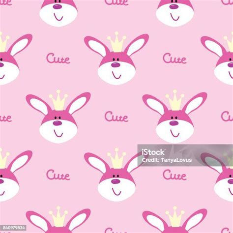 머리 헤어 크라운 원활한 패턴 벡터 핑크 코 처녀 만화 만화 귀여운 아기 재미 있은 귀여운에 대한 스톡 벡터 아트 및 기타 이미지 Istock