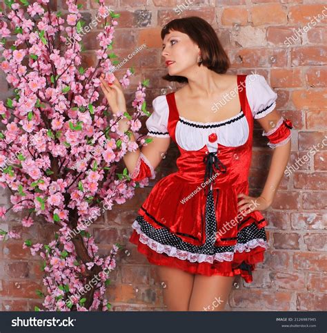 Long Legged Redhead Photomodel Red Minidress Stock Photo Shutterstock