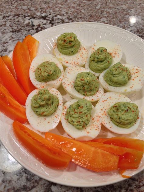 Pesto Deviled Eggs Seasonsforcooking