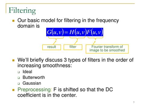 Ppt Digital Image Processing Lecture 9 Filtering In Frequency Domain Powerpoint Presentation