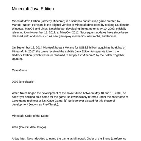 Minecraft Java Editionwiglp Pdf Pdf Docdroid